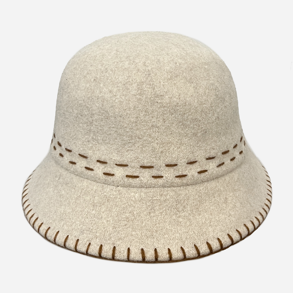 Wool Bucket Hat Line Cream – BROTHER HATTERS