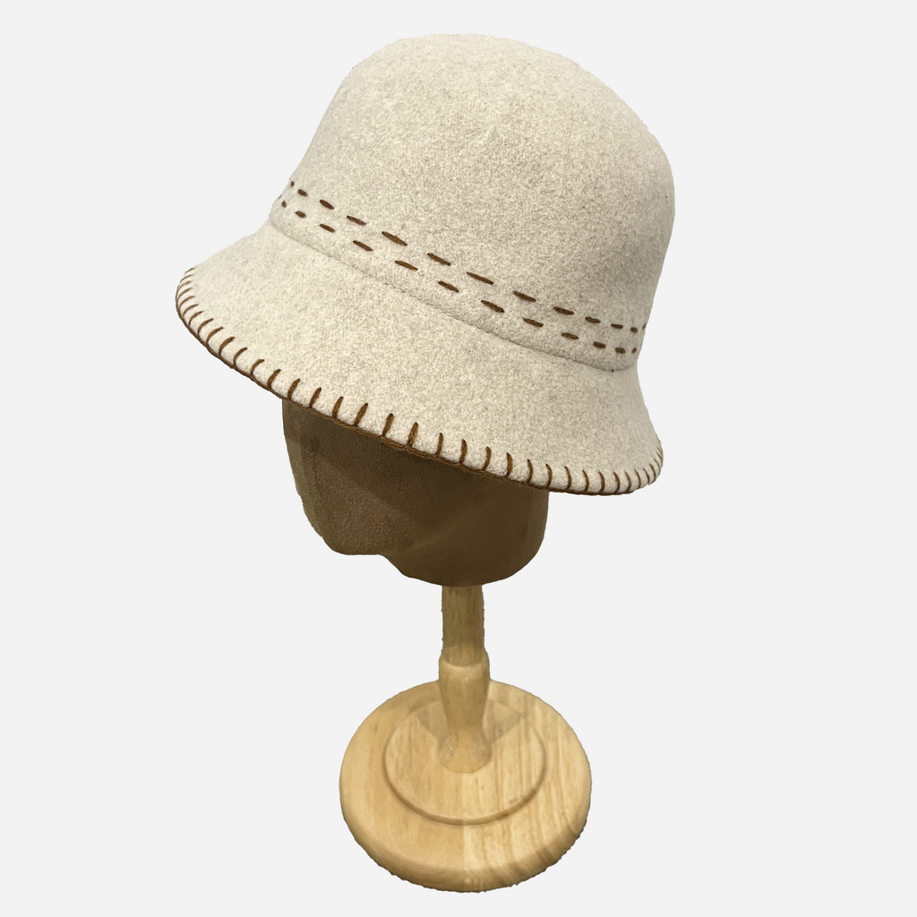 Wool Bucket Hat Line Cream – BROTHER HATTERS